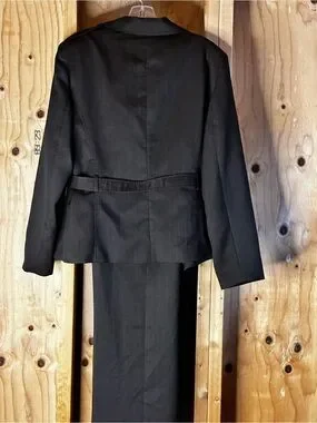 Georgio St. Angelo | Jackets & Coats | Black Doublebreasted Belted ...